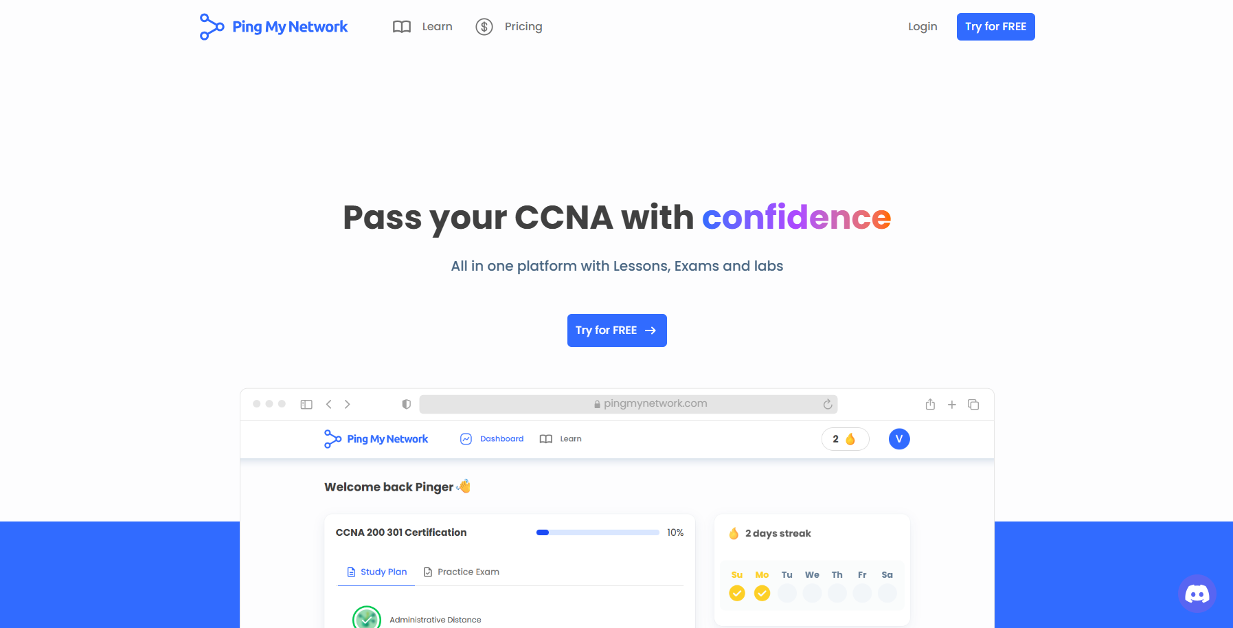 PingMyNetwork | First Gamified Certification Training Platform